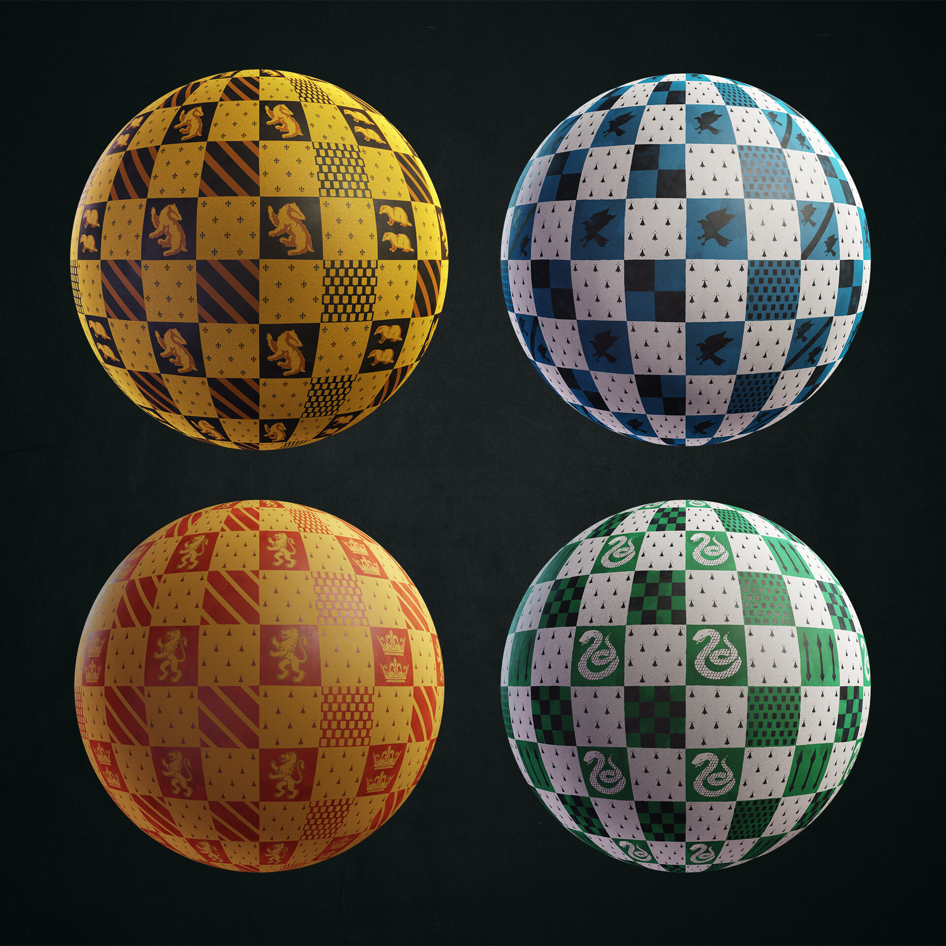 ArtStation - Quidditch Flags Harry Potter