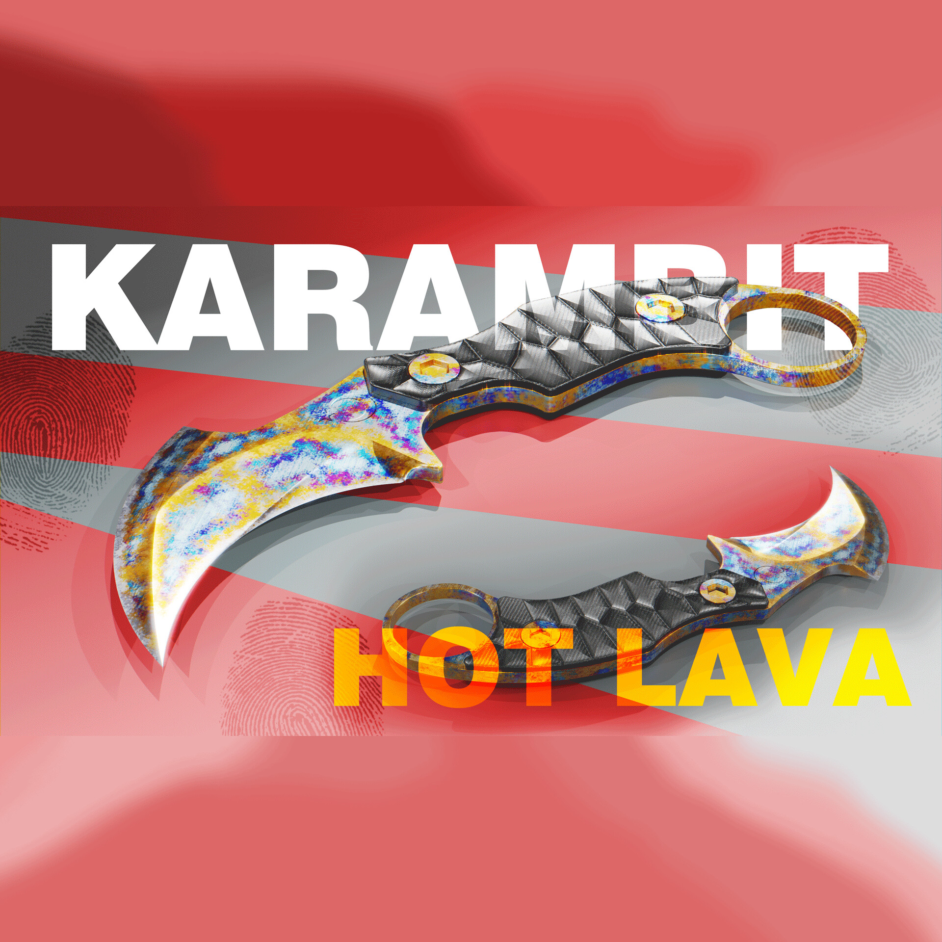ArtStation - Karambit Knife Animation, KARAMBIT LAVA