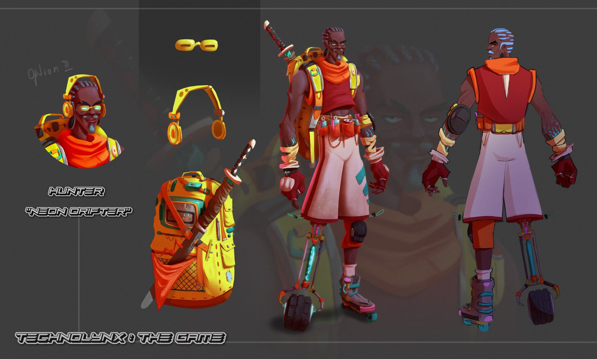 ArtStation - Character Concept 'Neon Drifter'