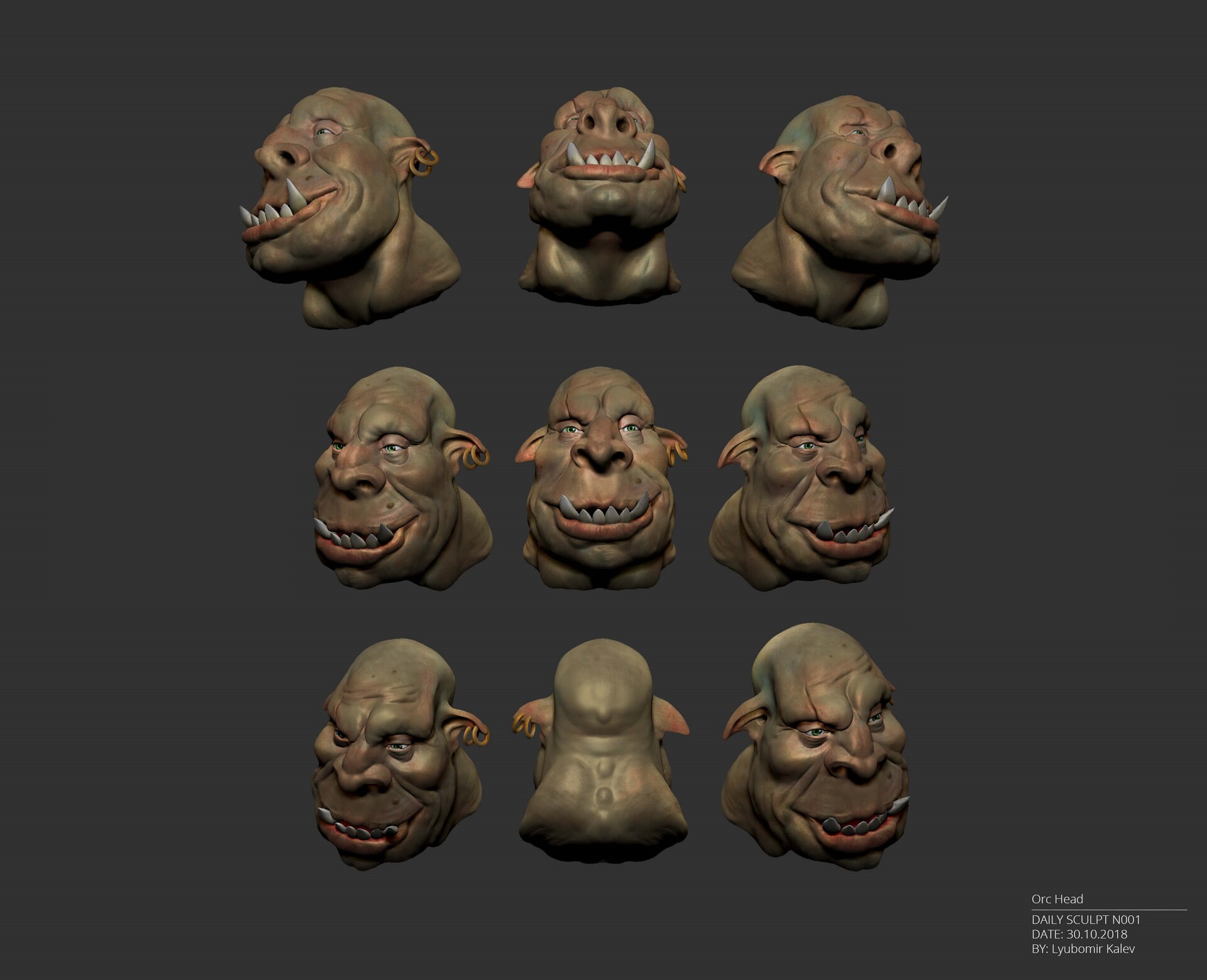 ArtStation - Orc Head