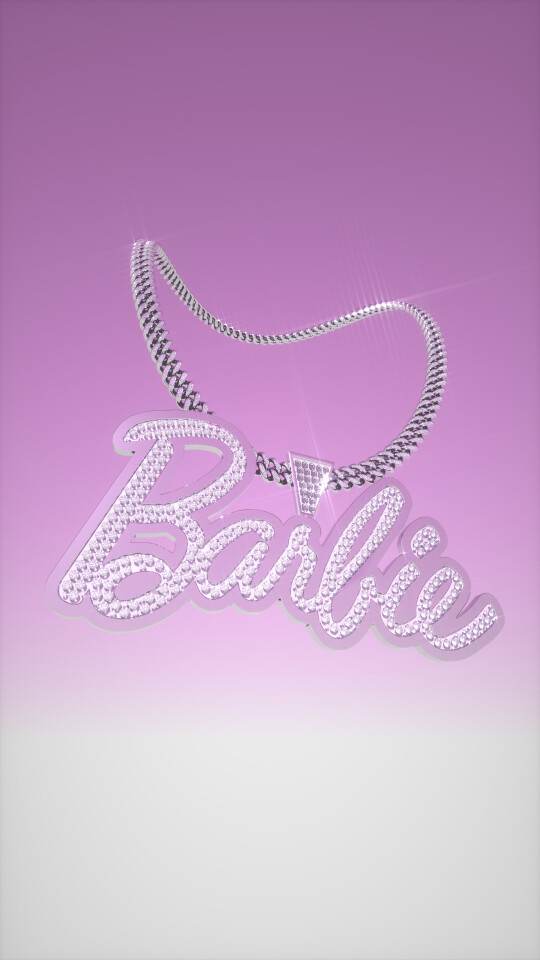 ArtStation - nicki minaj inspired barbie diamond chain