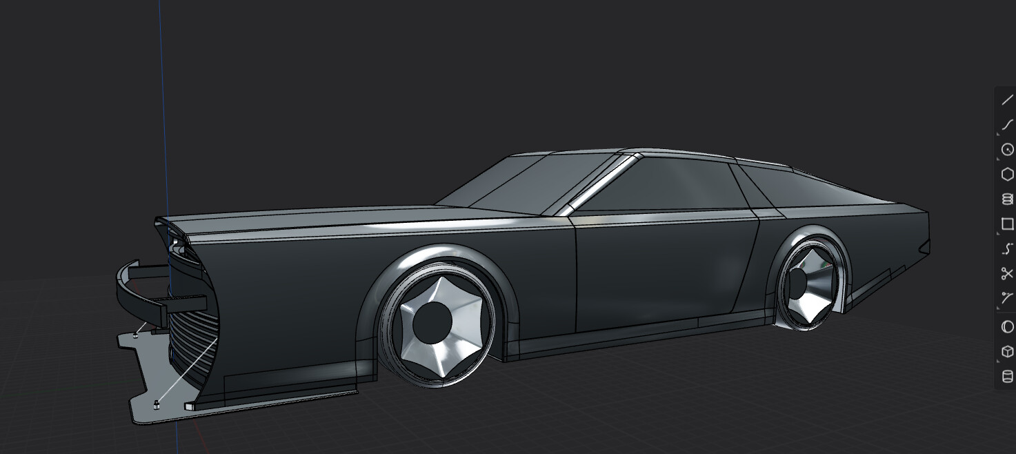 ArtStation - Cyberpunk muscle car. Code name: W. T. D