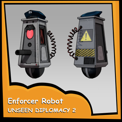 ArtStation - Enforcer Robot - Unseen Diplomacy 2