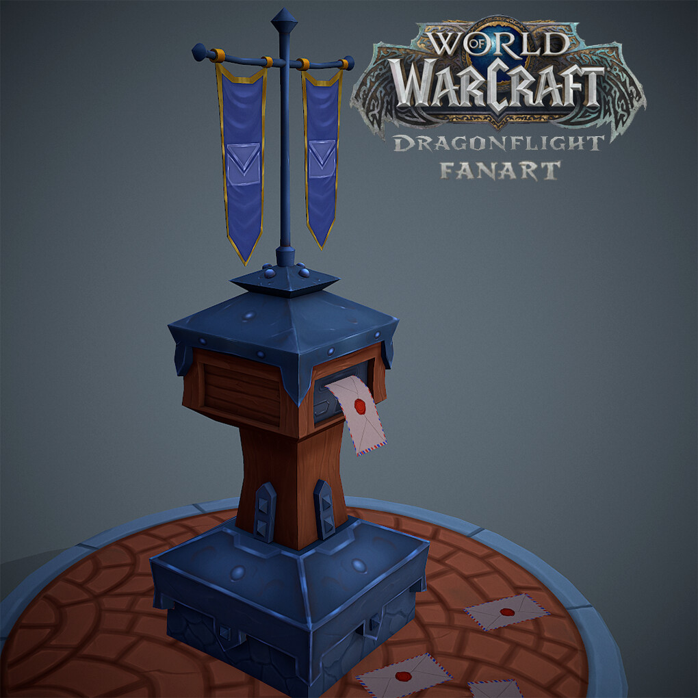 ArtStation - Alliance mailbox (Stormwind)