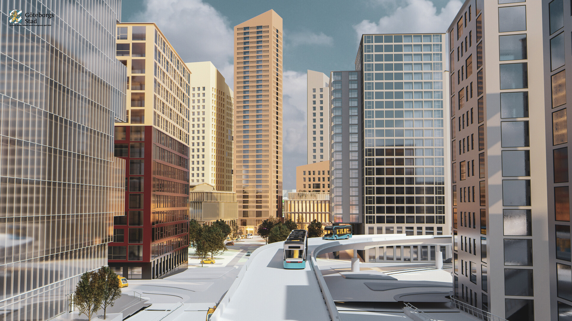 ArtStation - Central Gothenburg visualizations (4K) (2023)