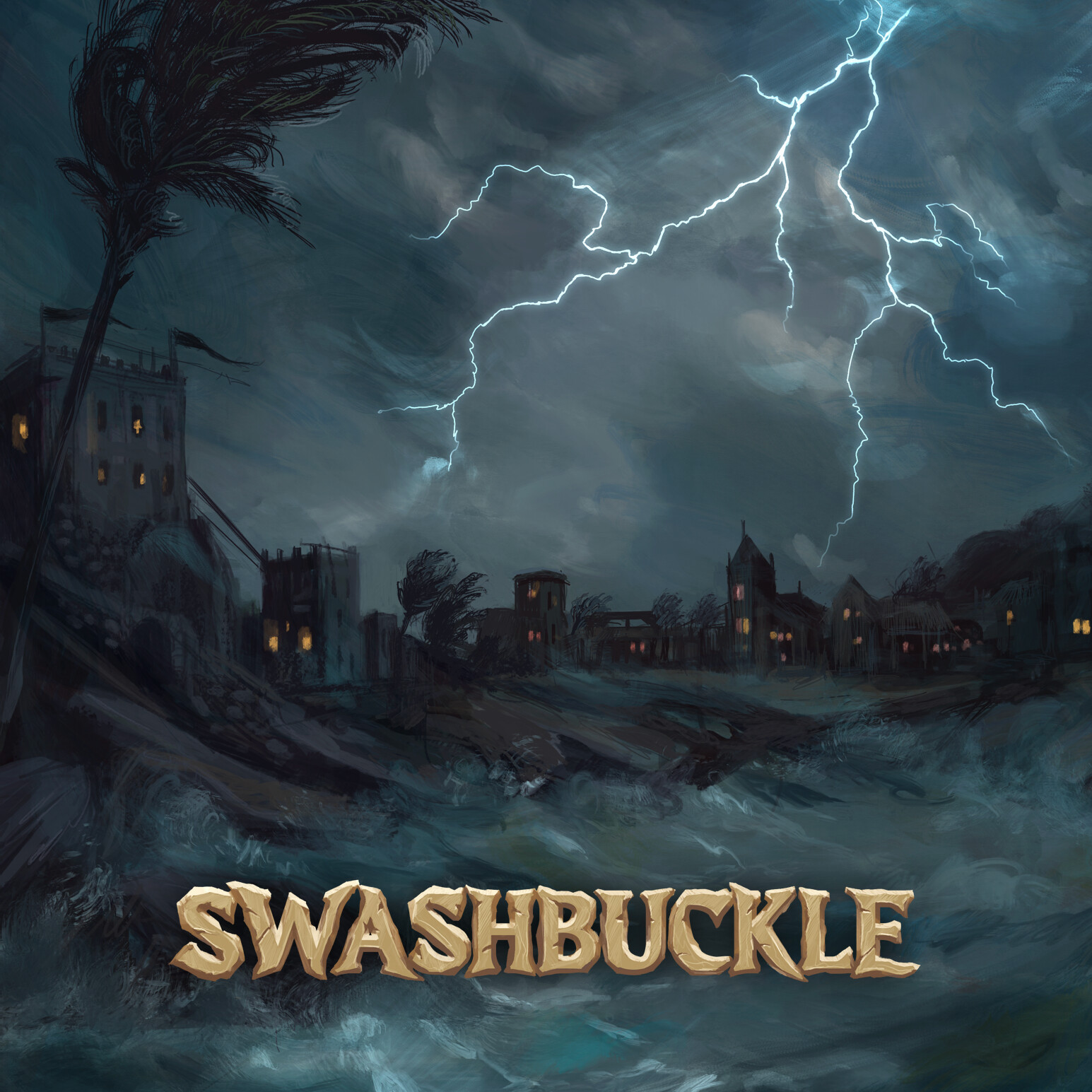 ArtStation - Hurricane art for Pirate board game