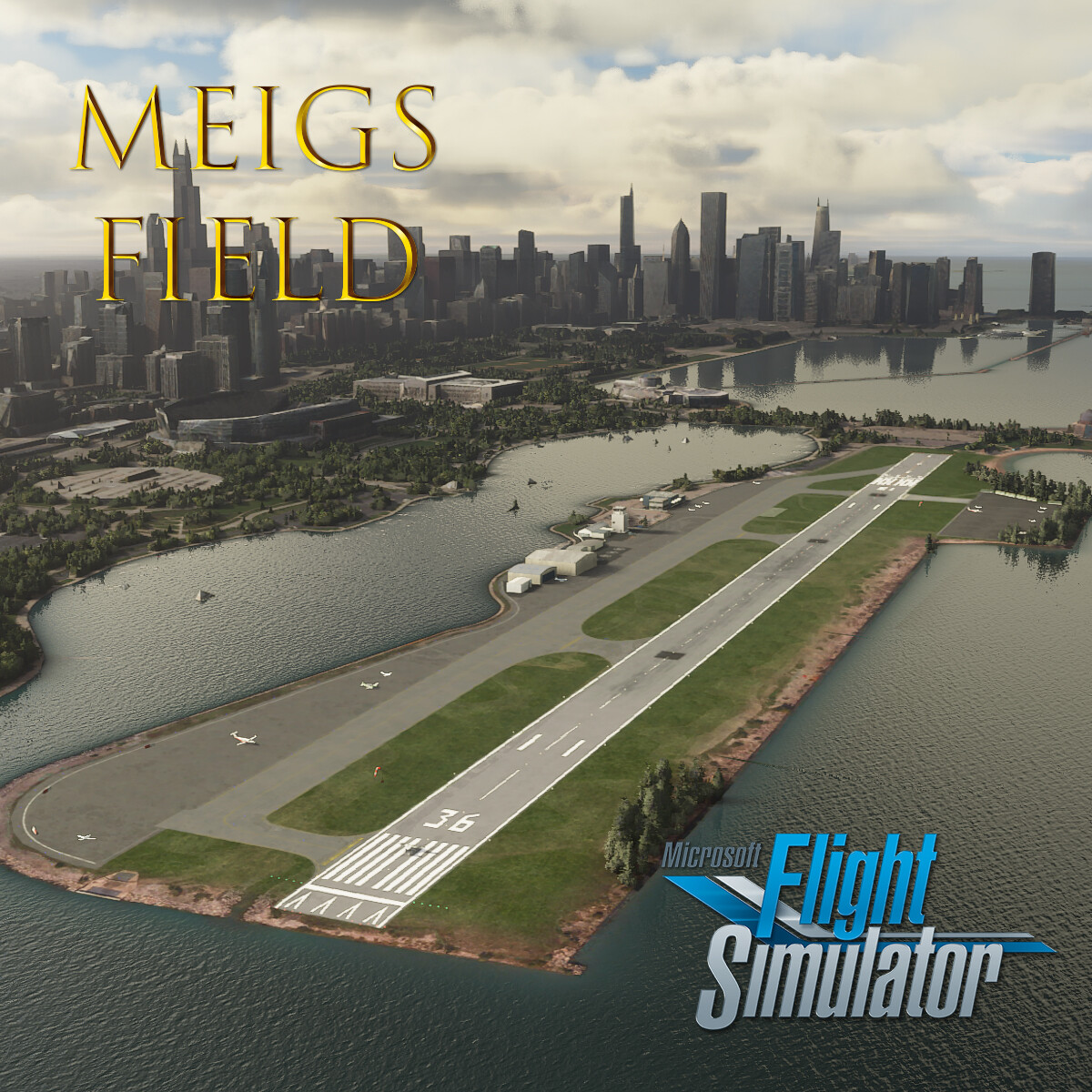 ArtStation - Meigs Field - MS Flight Simulator