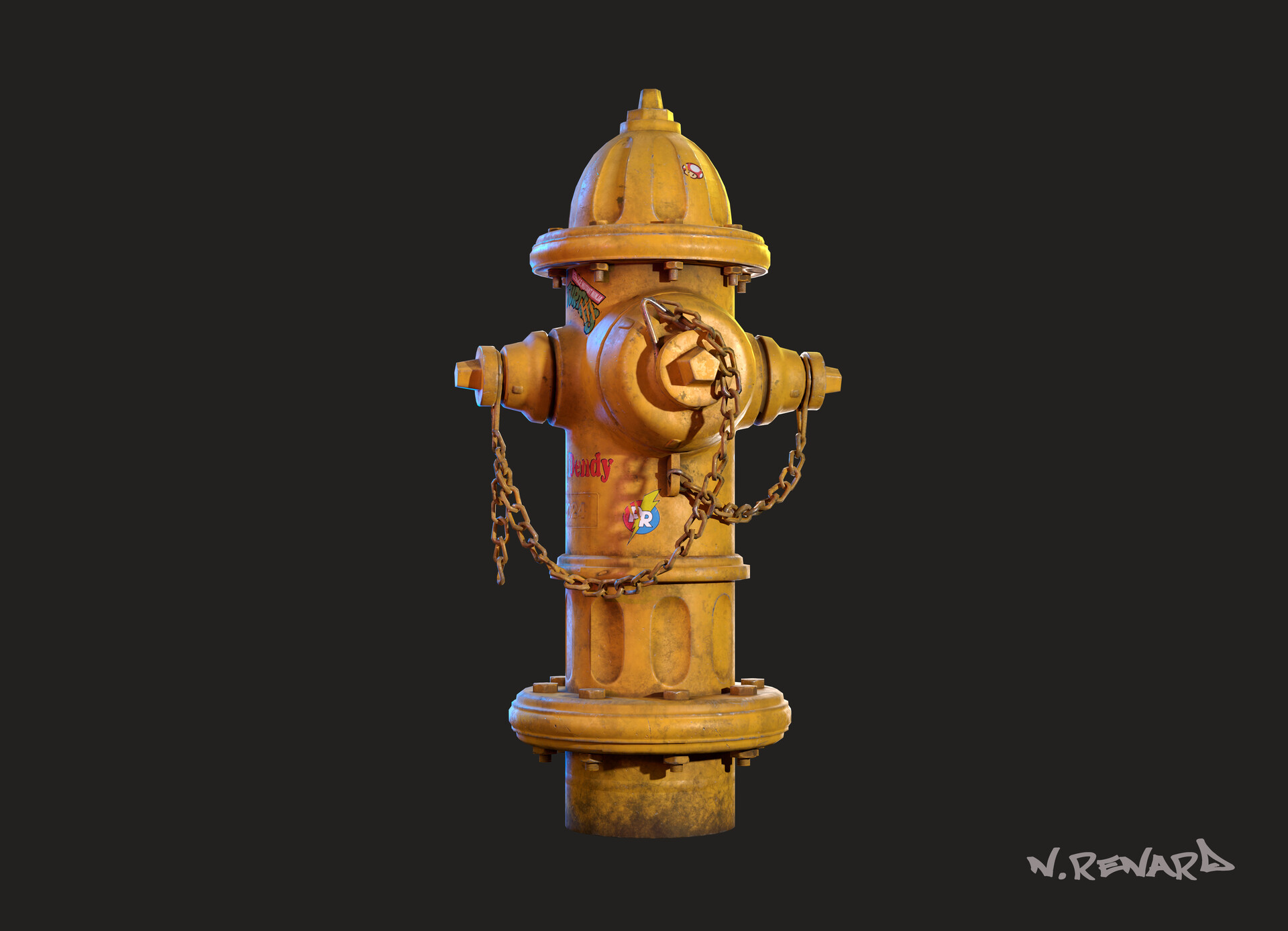 ArtStation - Fire hydrant "Memories of a Dandy"