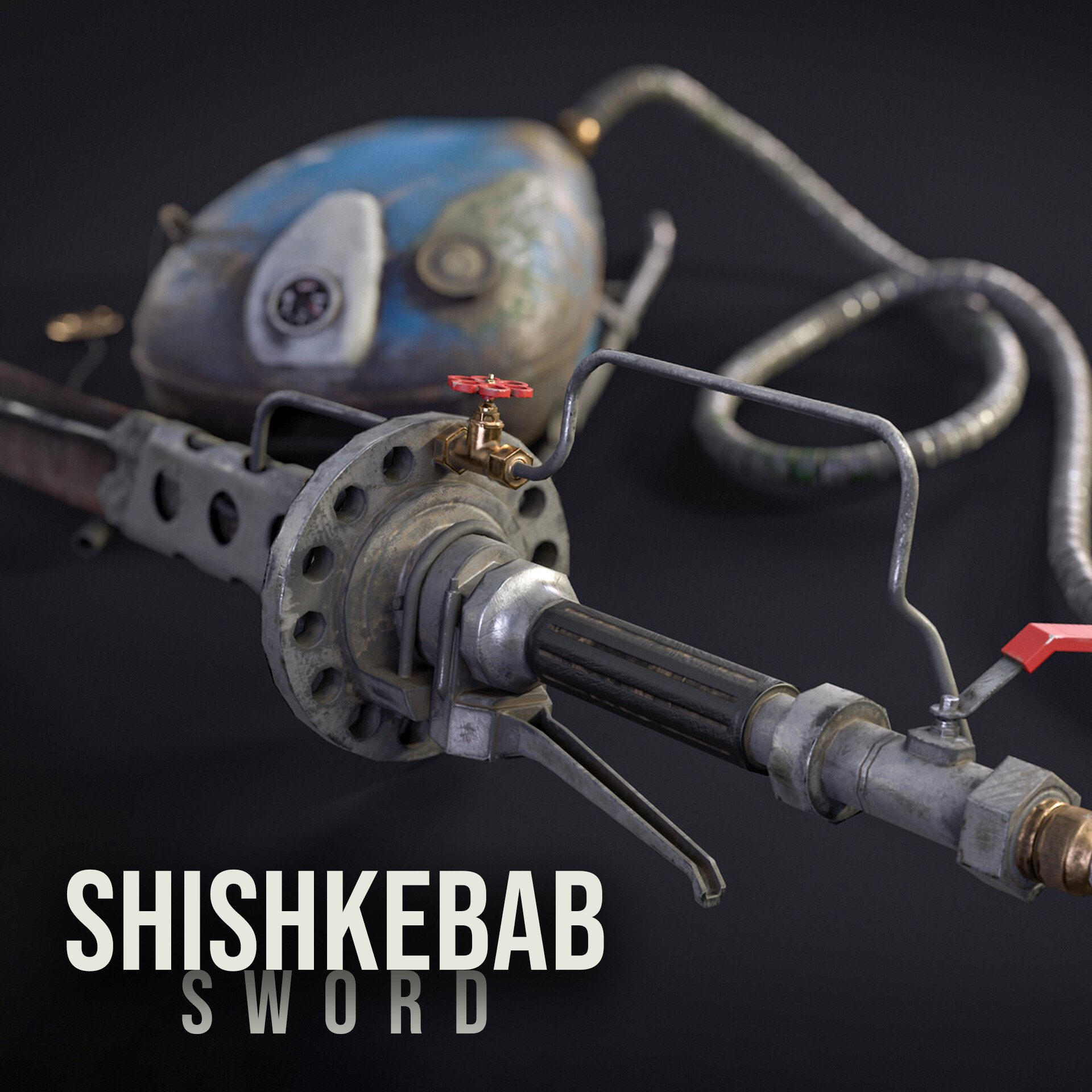 ArtStation - Shishkebab Sword Post-Apocalyptic Weapon - Inspired by ...