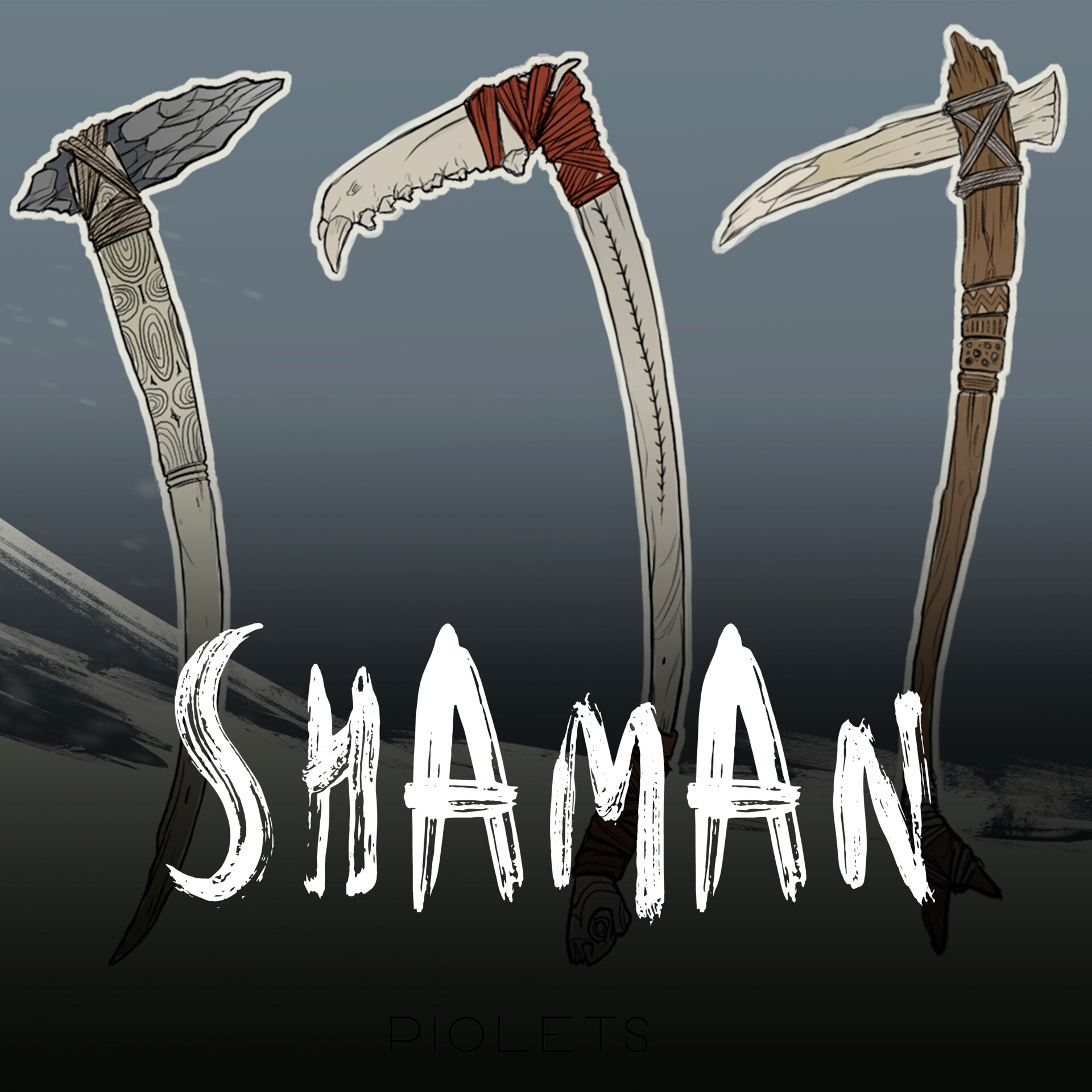 ArtStation - Props design for my project " SHAMAN"