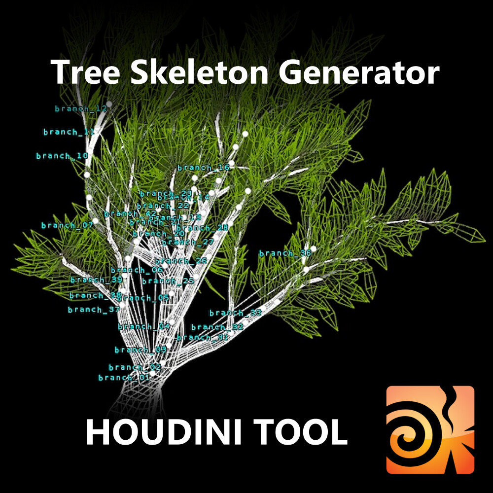 ArtStation - Houdini Tree Skeleton Generator
