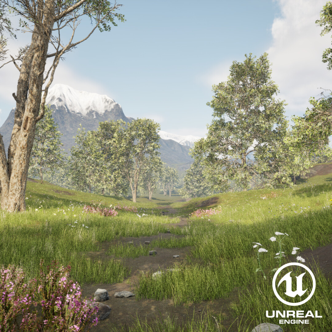 ArtStation - Spring Hills - UE5 Landscape