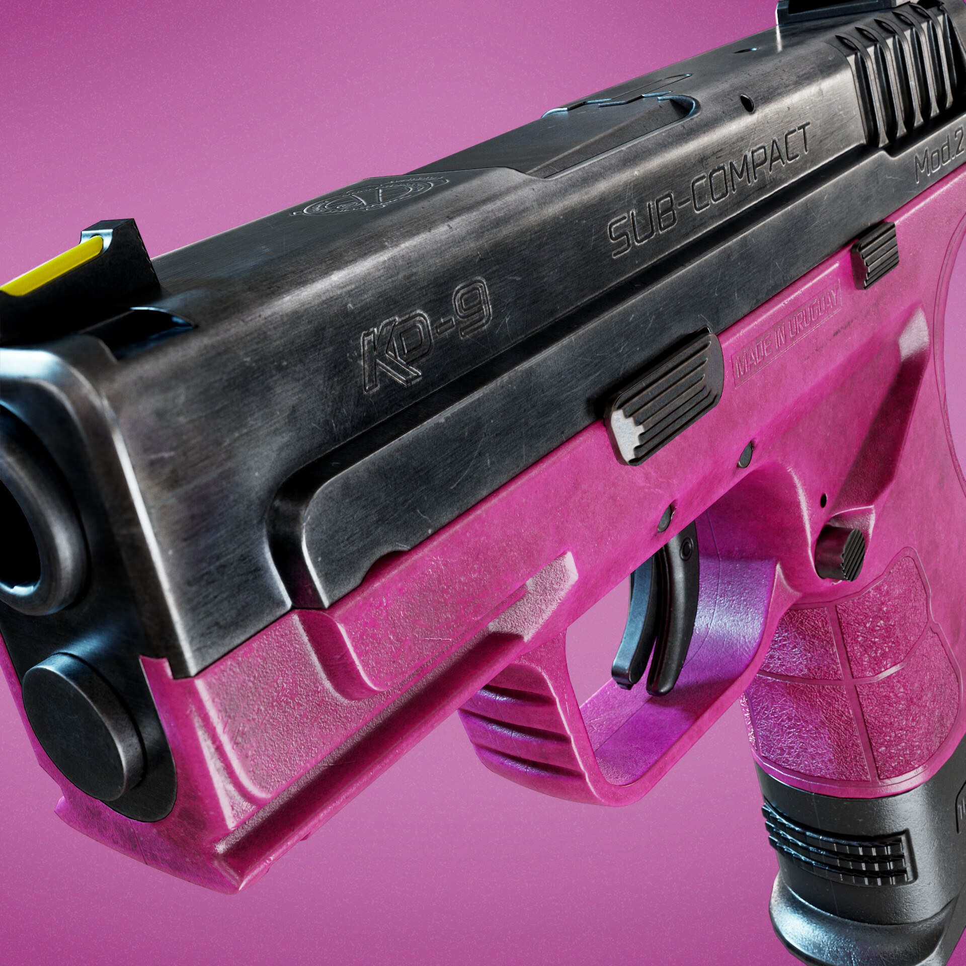 ArtStation - KD-9 Mod.2 Pistol (Springfield XD)