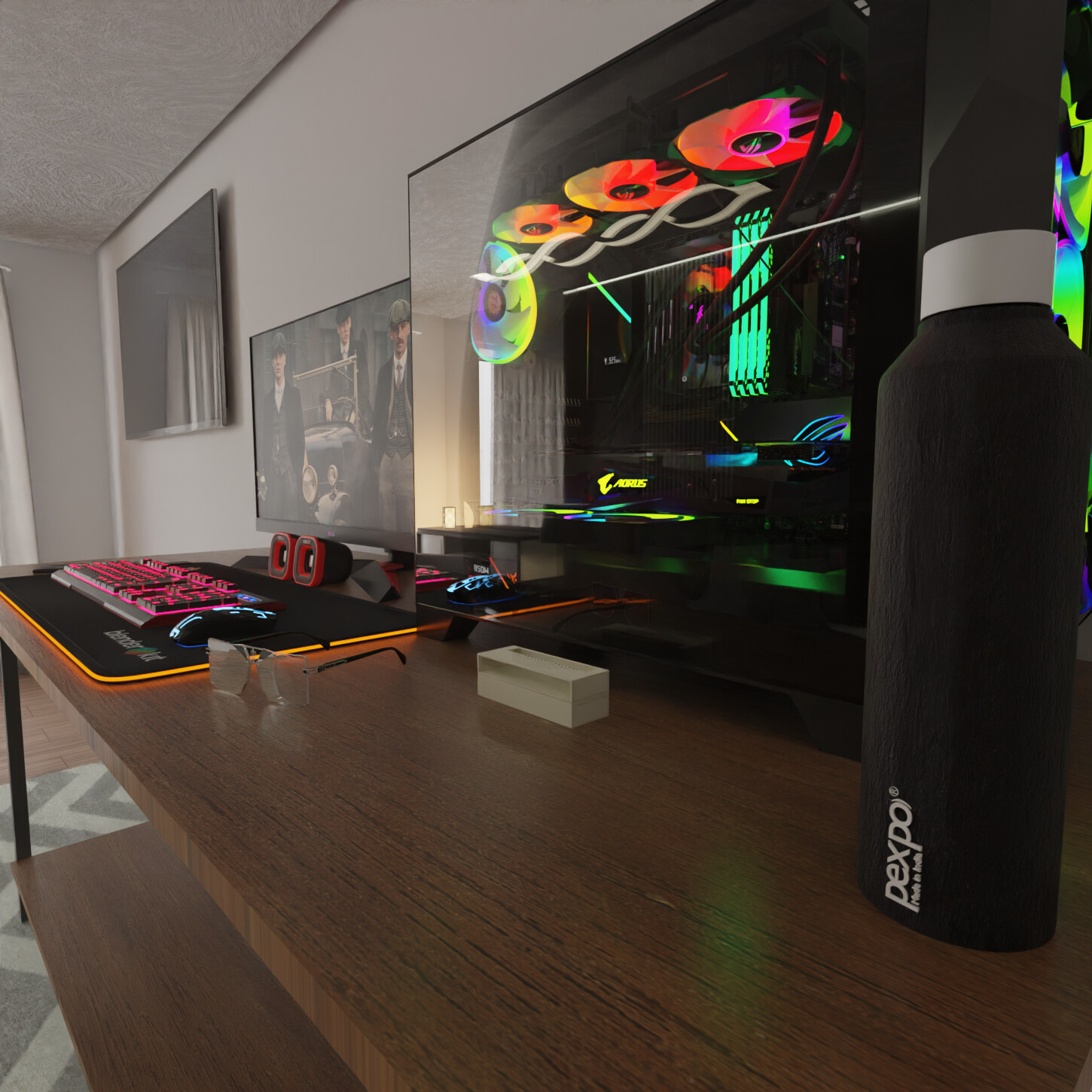 ArtStation - Real-Life Computer Setup Recreation