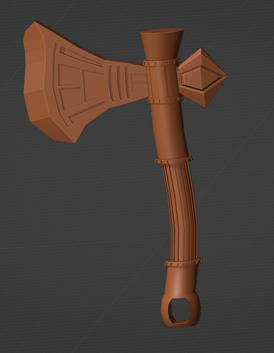 ArtStation - 3D Blender axe