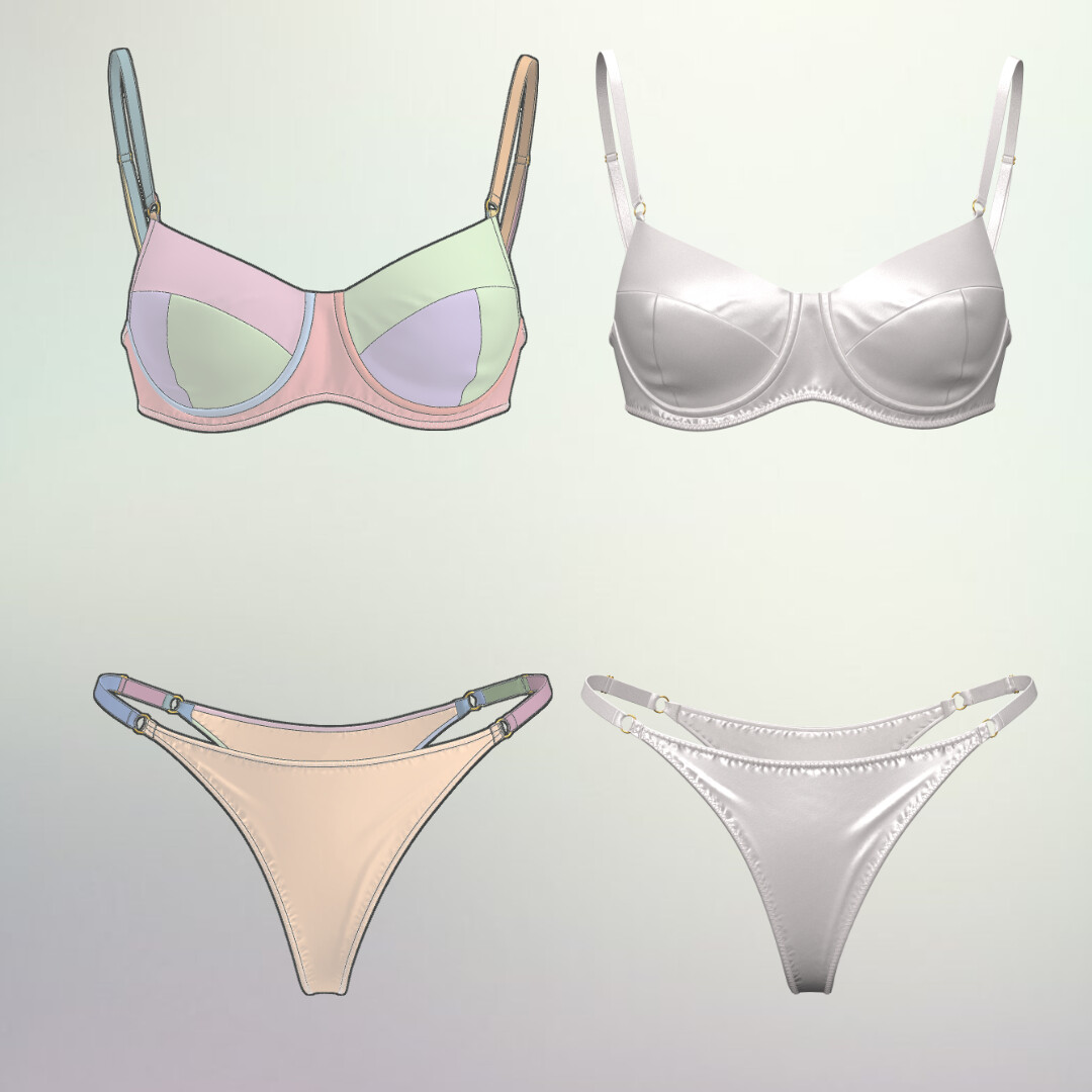 ArtStation - 3D model clothes Underweare