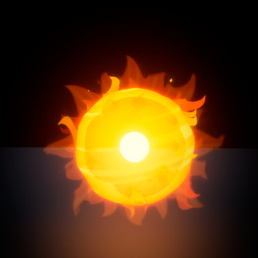 ArtStation - Stylized Fireball + Breakdown