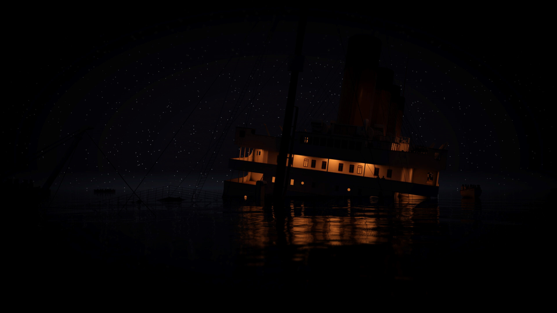 ArtStation - Titanic Sinking Scenes