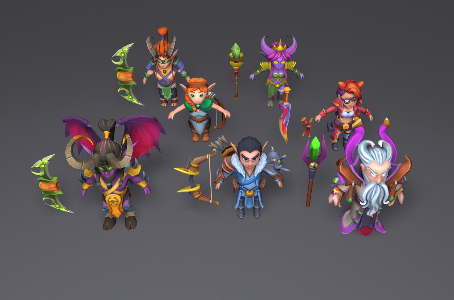 ArtStation - Characters_mobile game