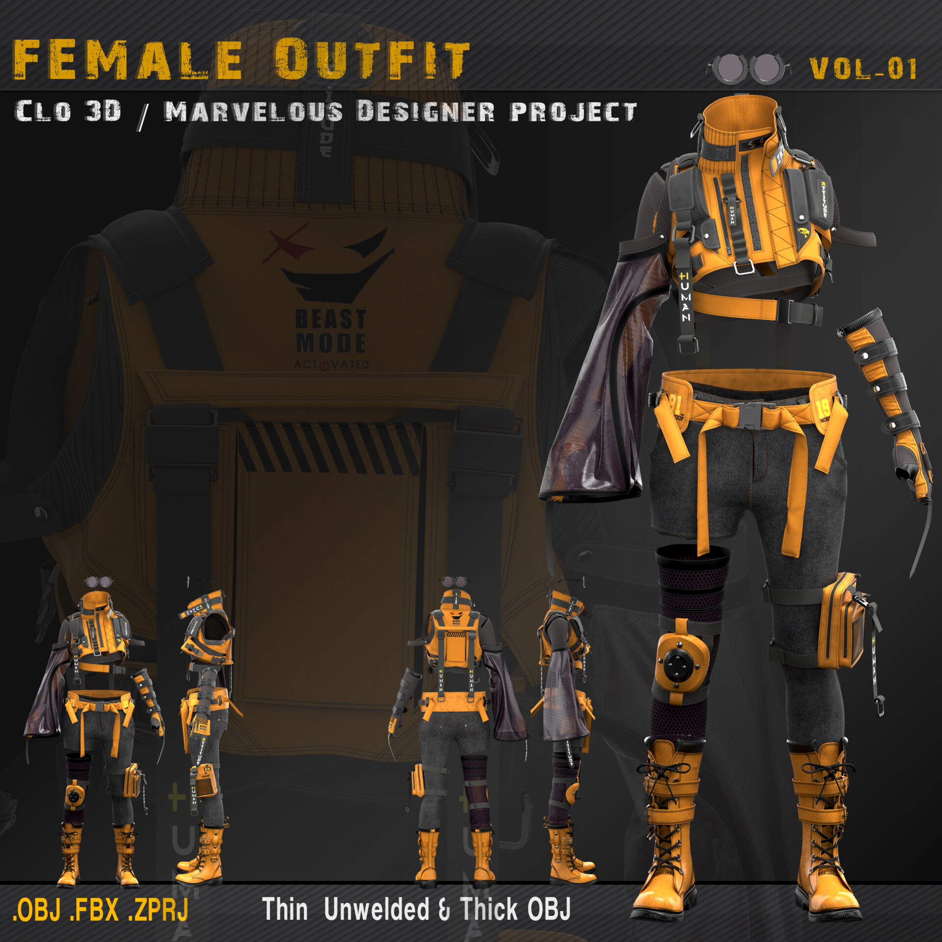 ArtStation - Female Outfit -vol01