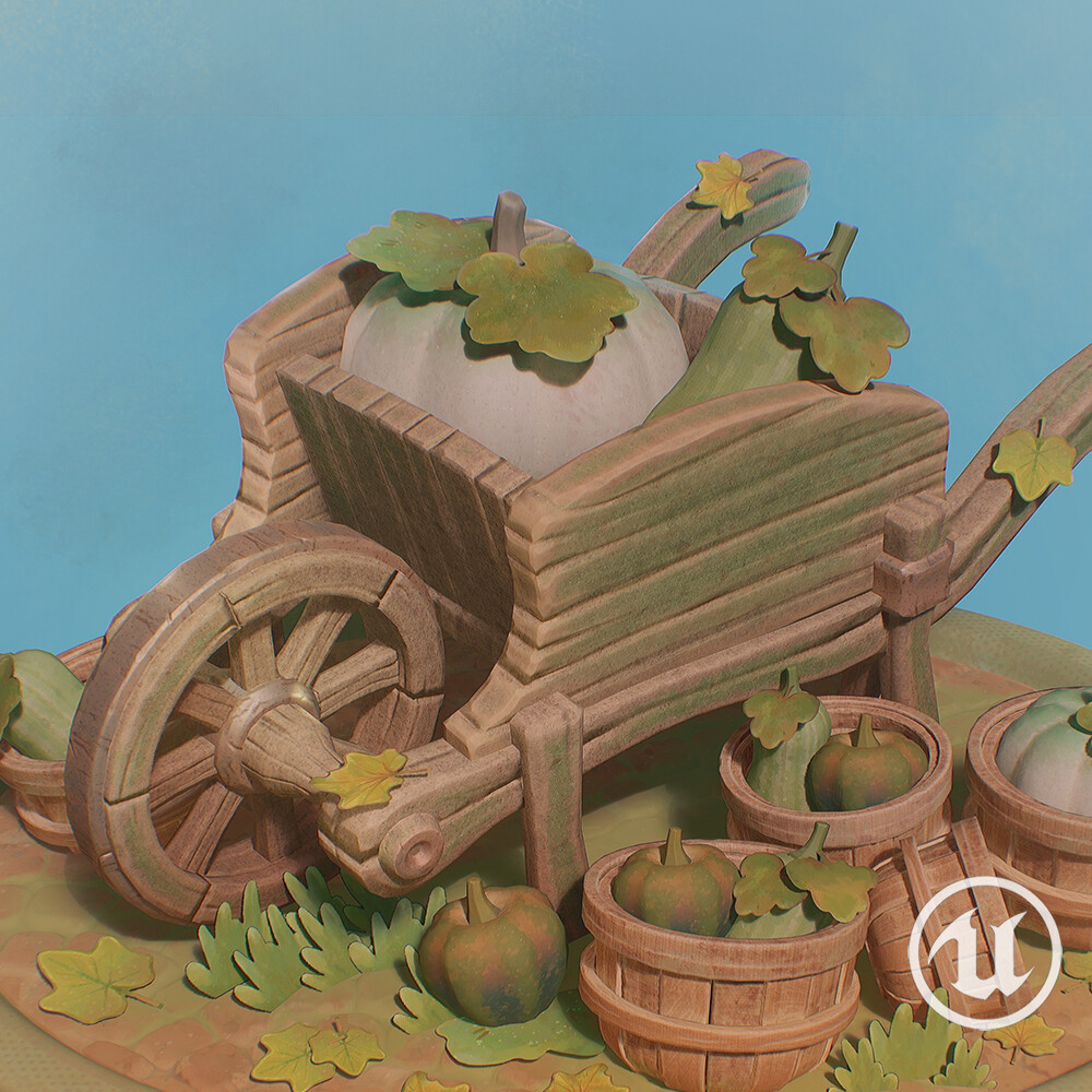 ArtStation - Stylized Wheelbarrow