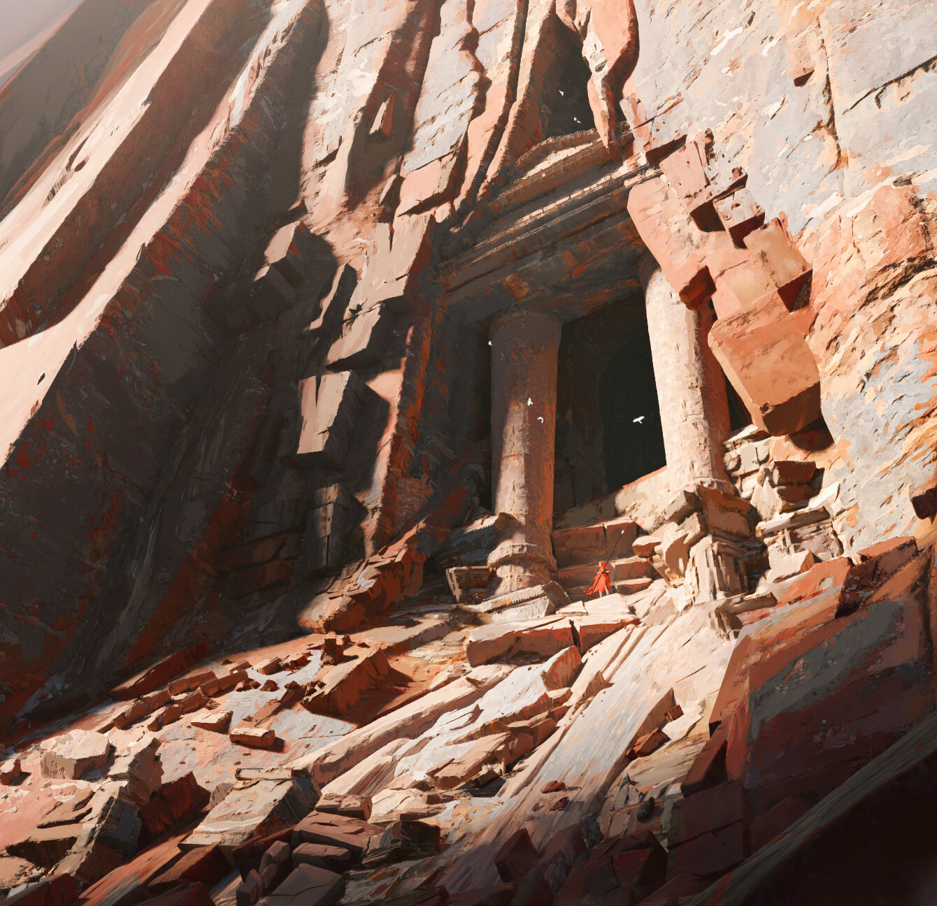ArtStation - Cliff temple