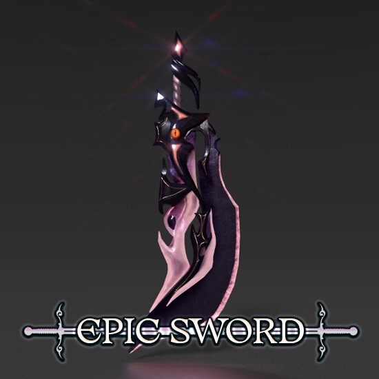 ArtStation - 'Epic Sword' : Dragon Slayer Sword - 3D