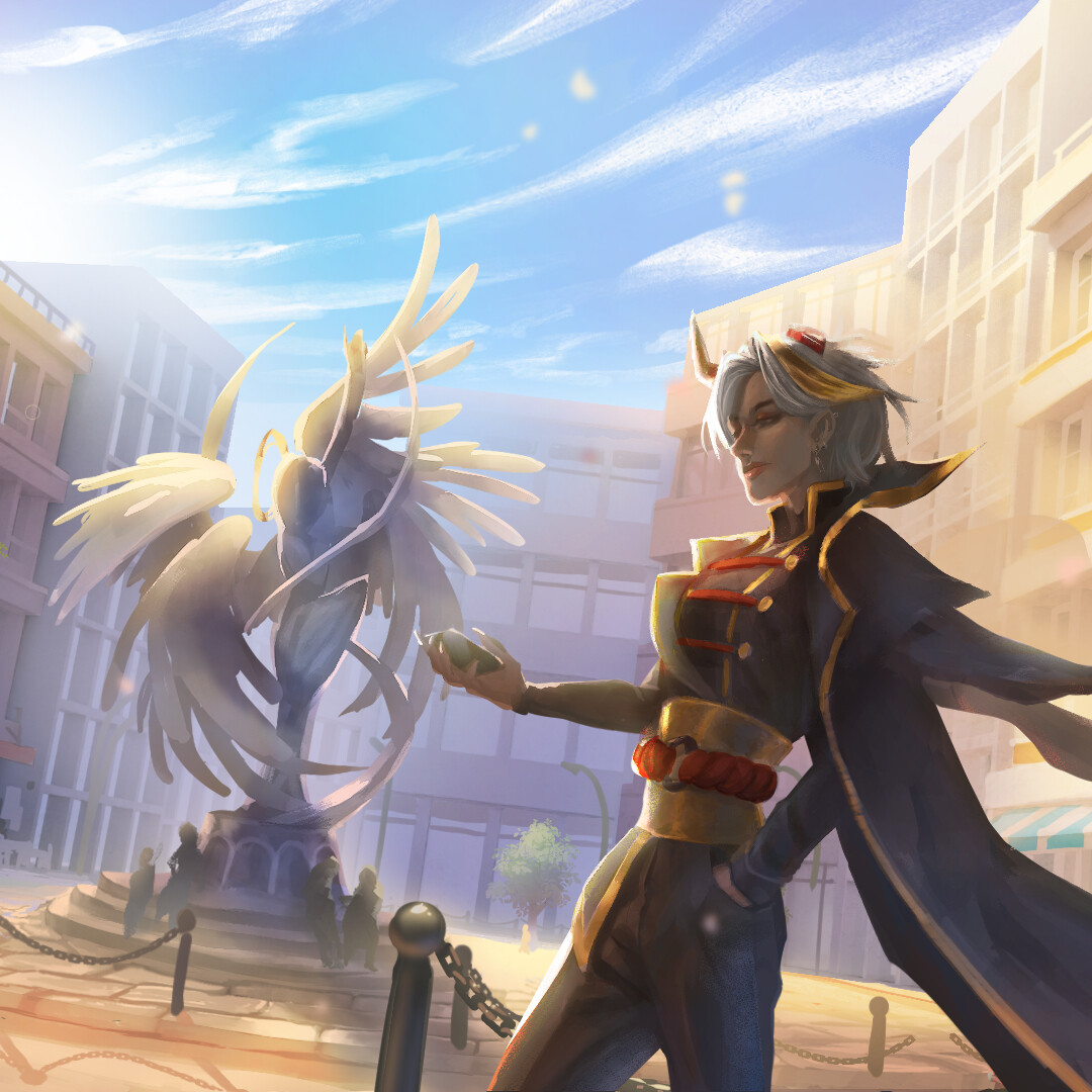 ArtStation - Background practice (Modern Oni) - Day