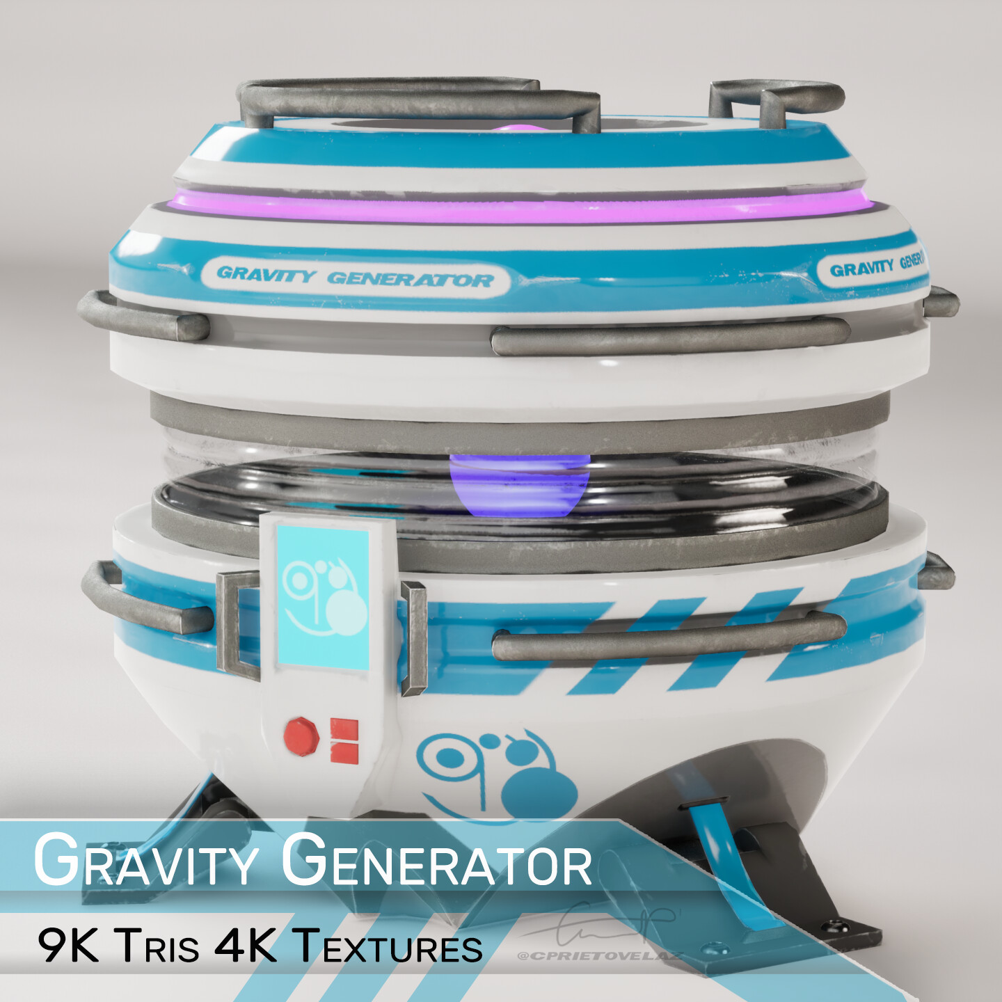 ArtStation - Gravity Generator Game Ready Model