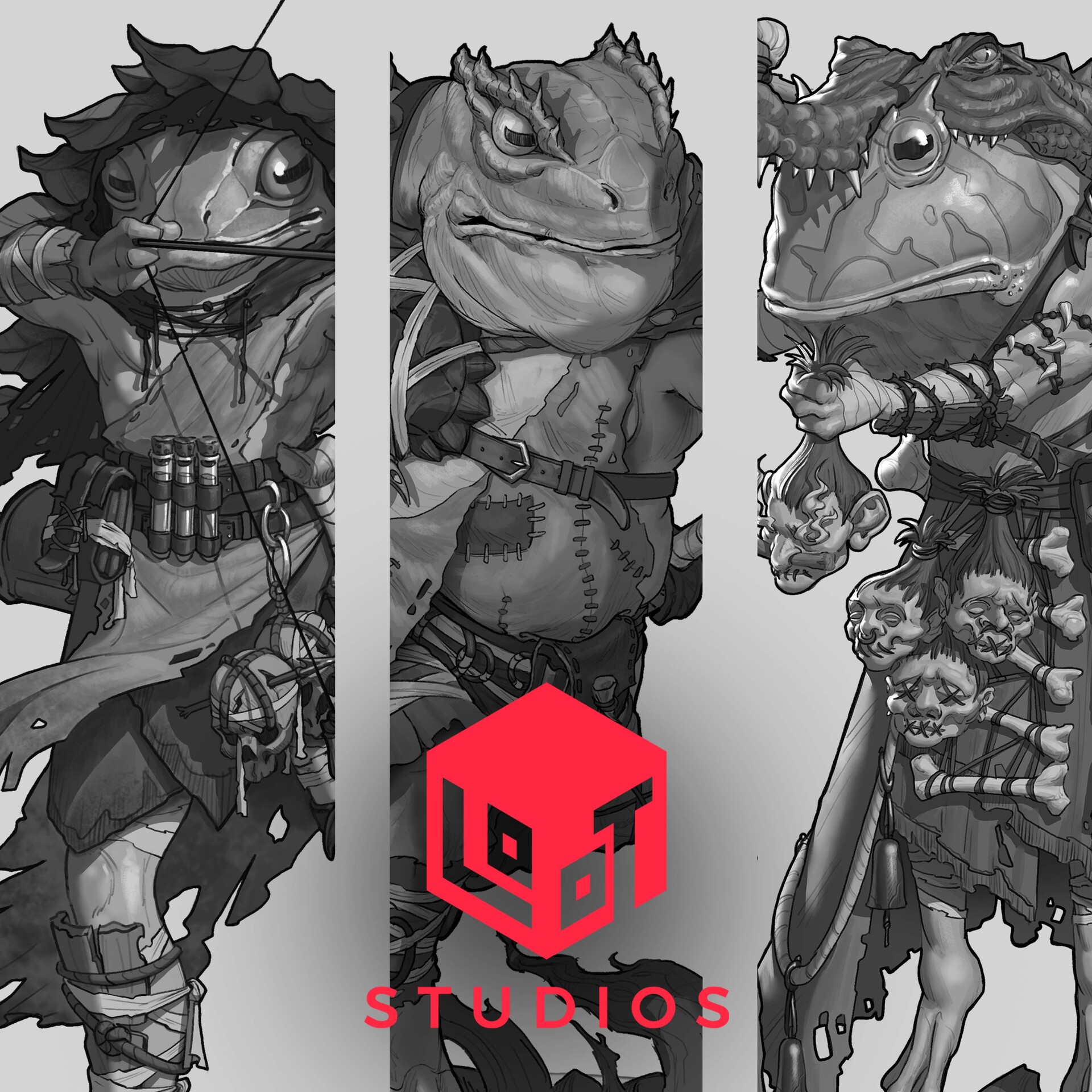 ArtStation - Loot Studios - Toadfolk Marksman/Toadfolk Sentinel/Toadfolk Mage