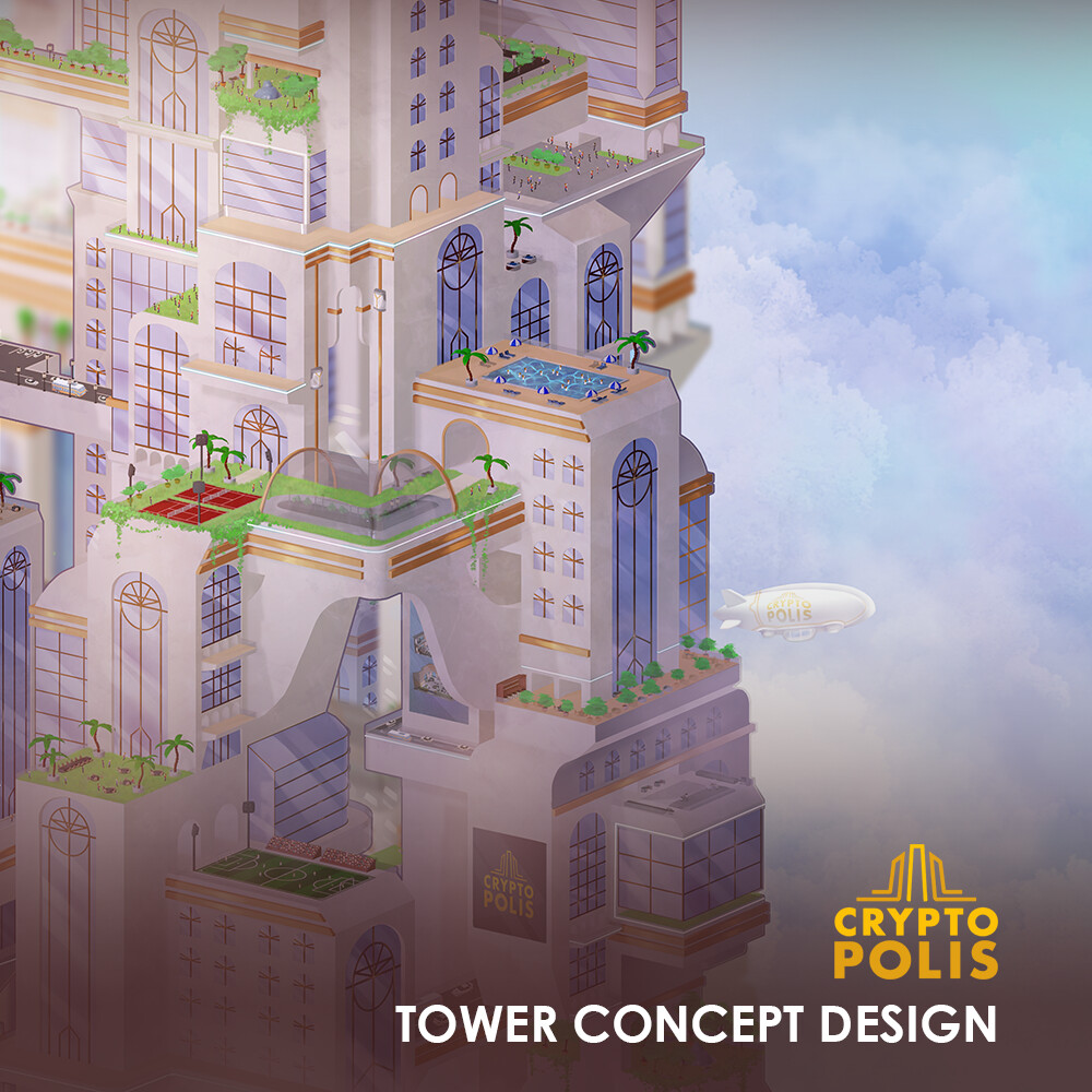 ArtStation - CFX Gaming (CP) - Tower Concept Design