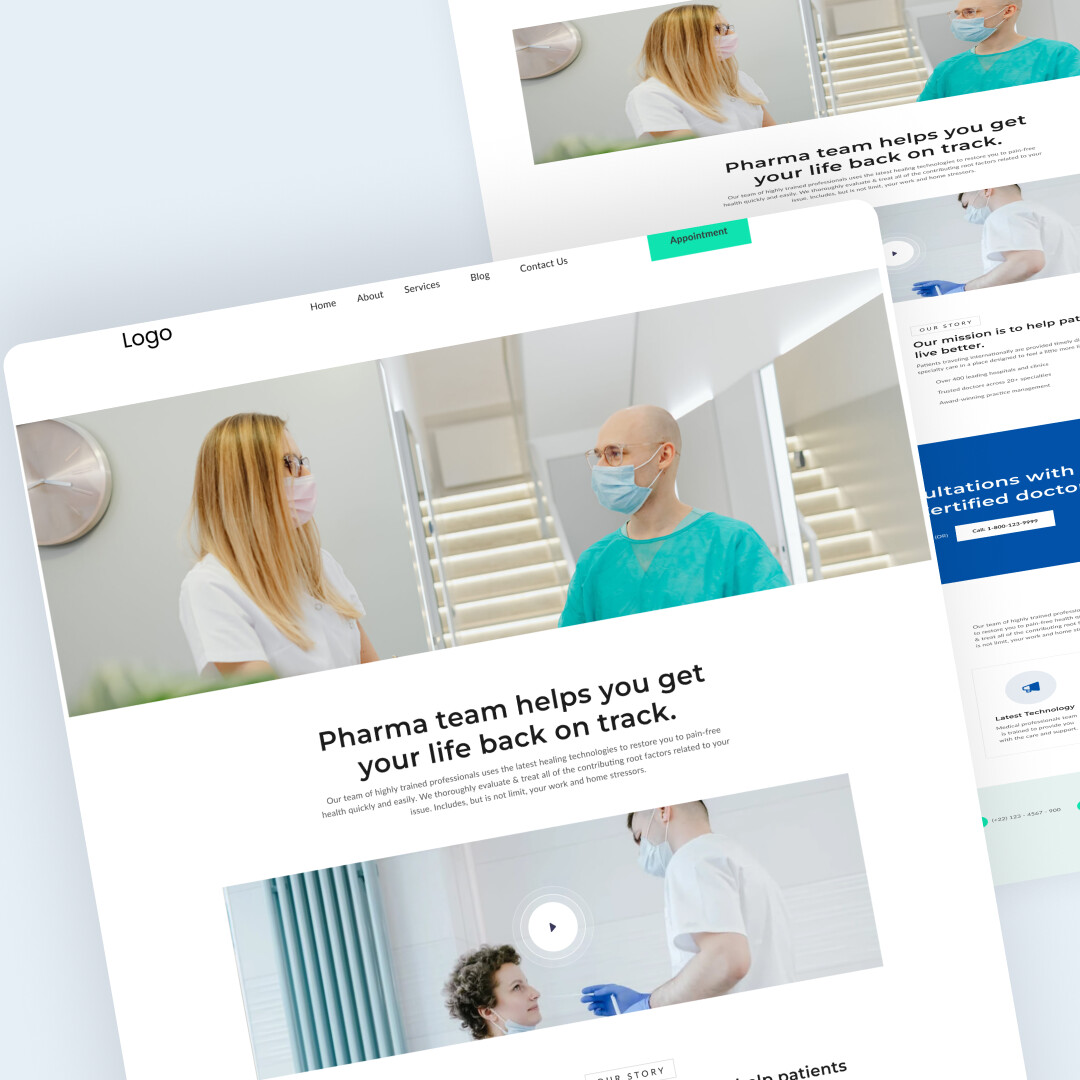 ArtStation - Pharma - Doctor Website