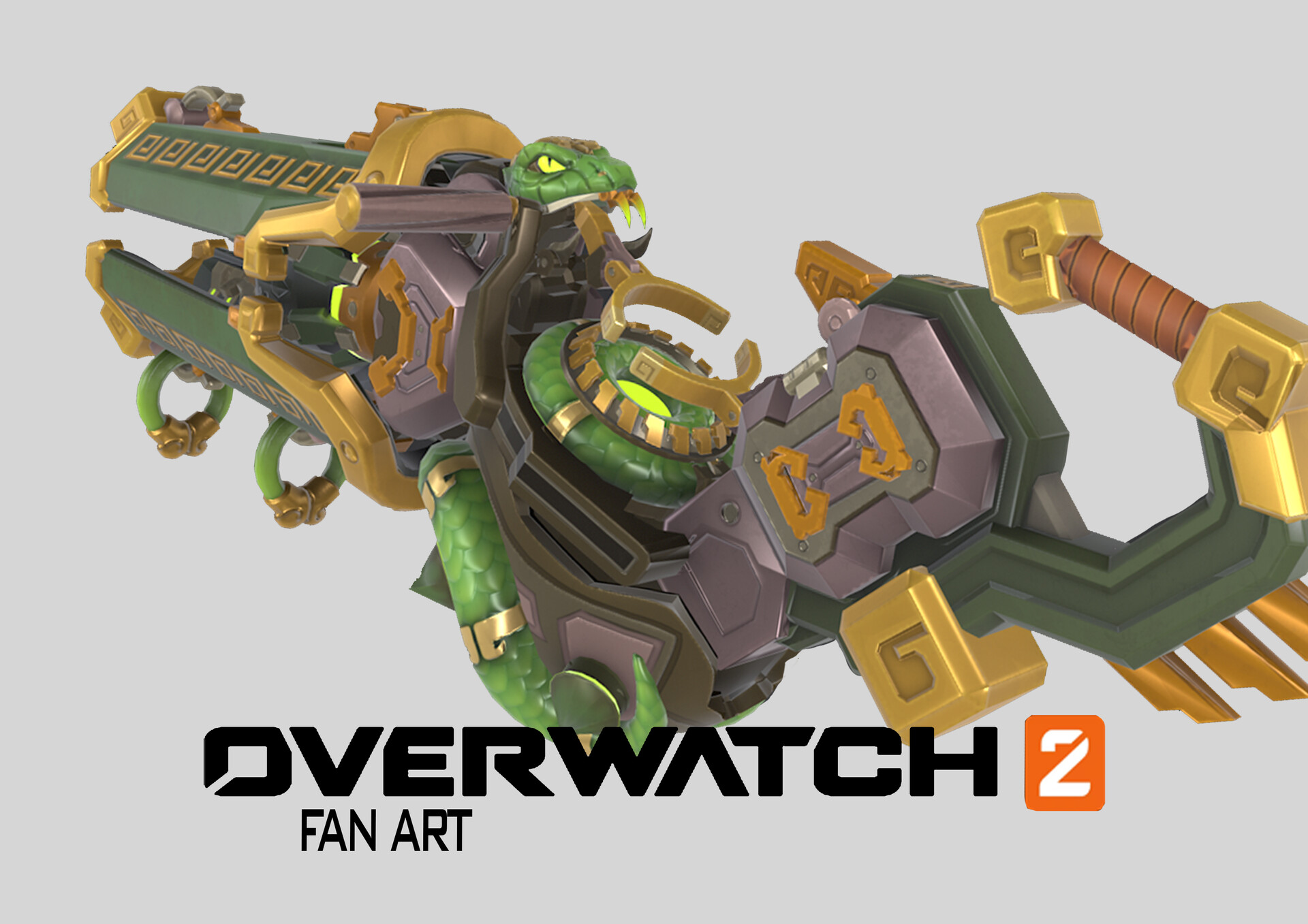 ArtStation - Overwatch Zarya Xuanwu Skin Remake