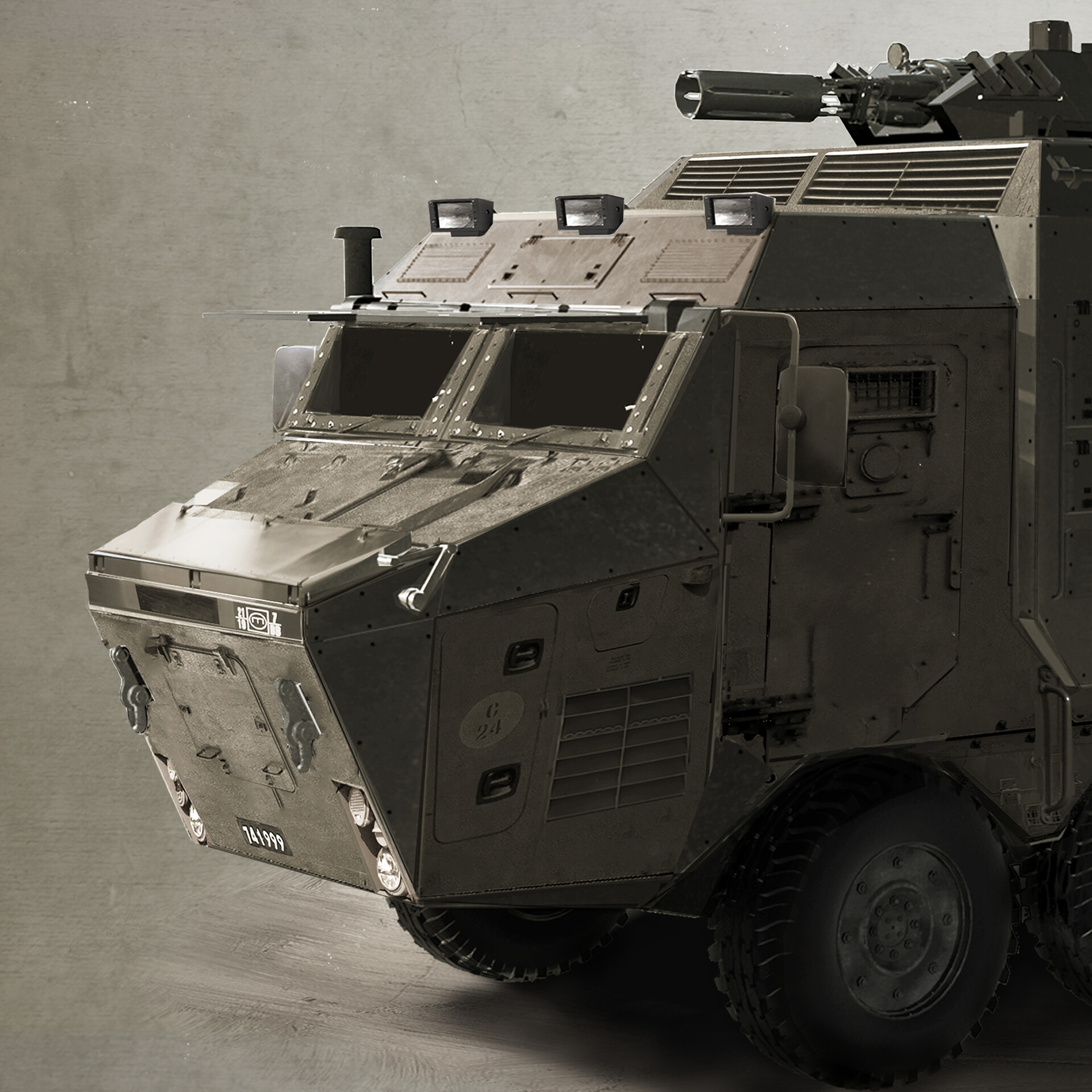 ArtStation - Rhino APC Vehicle Design