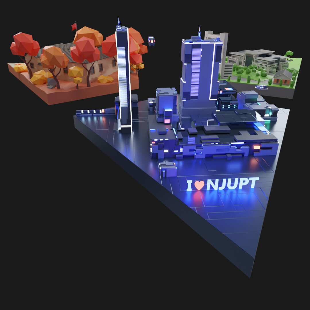 ArtStation - A Time Journey on Campus of NJUPT