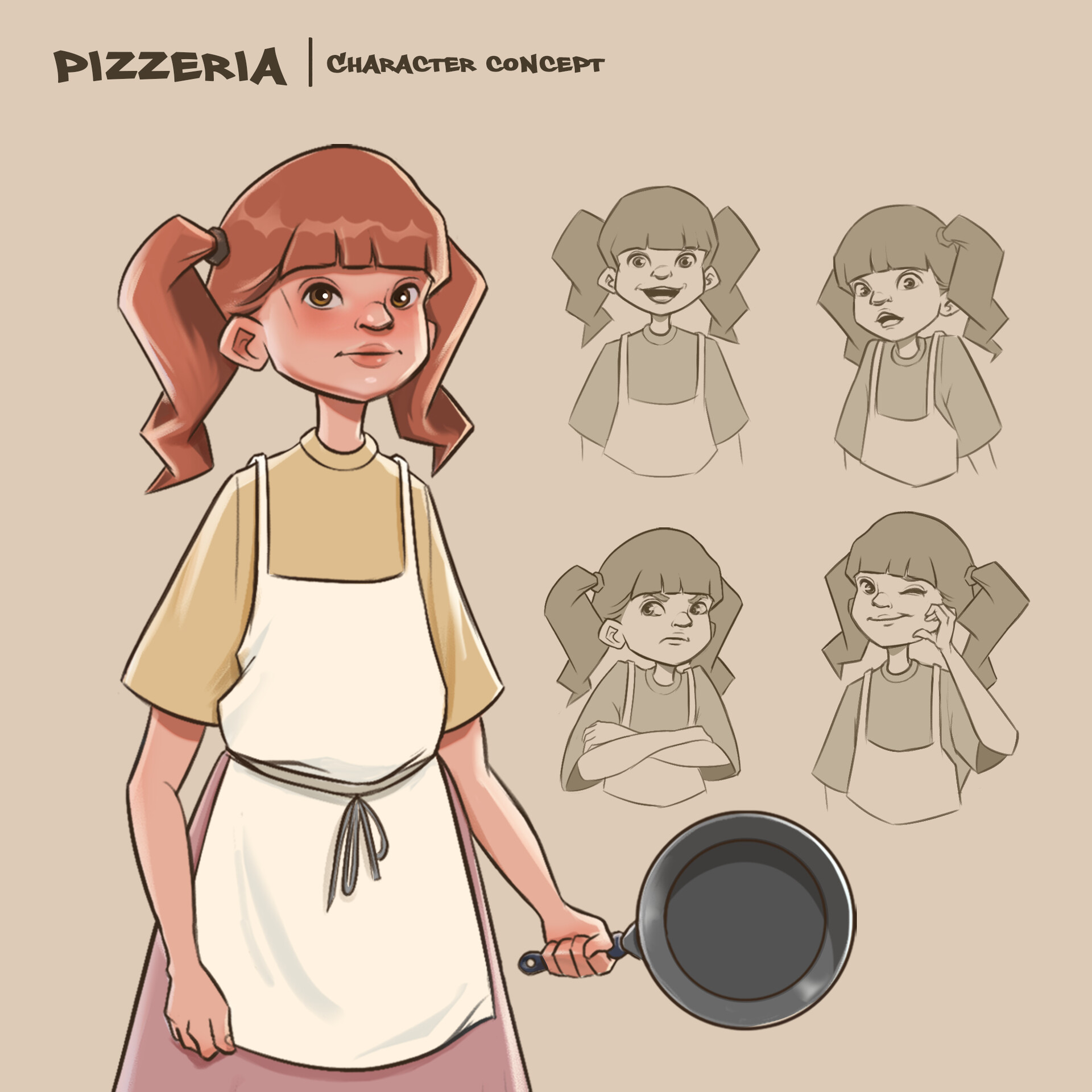 ArtStation - Pizzeria - Character Concept