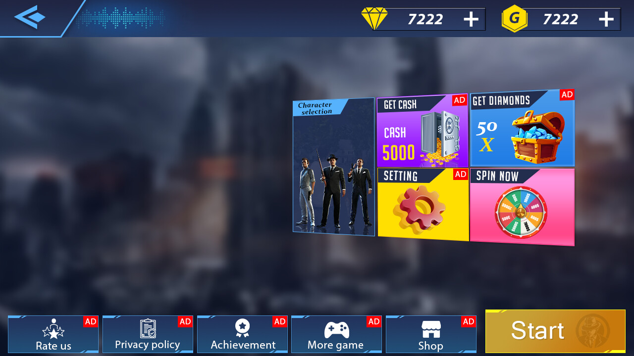 ArtStation - Gangster Game UI