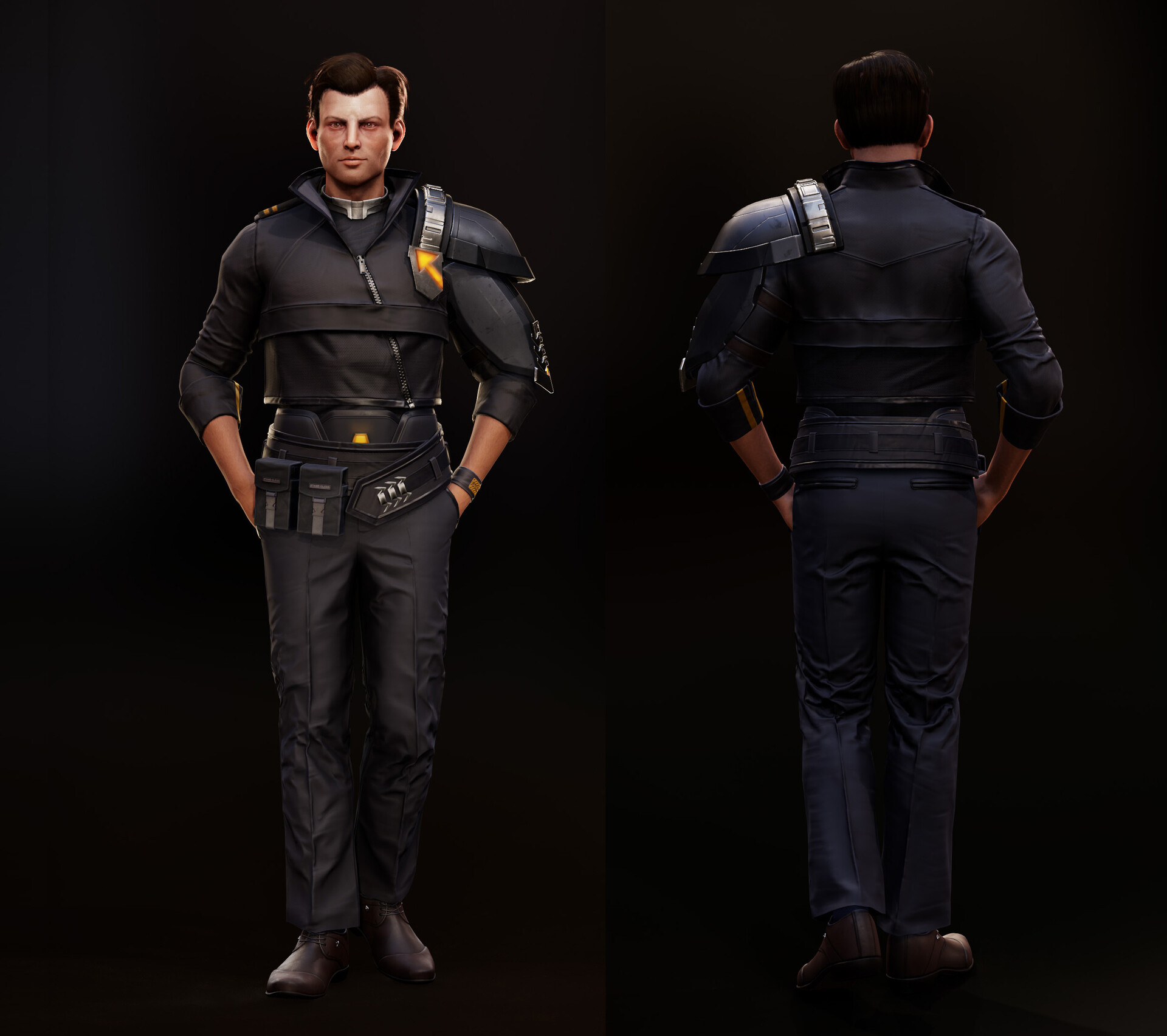 ArtStation - Male Police Character ( Game Ready Model - Real Time )