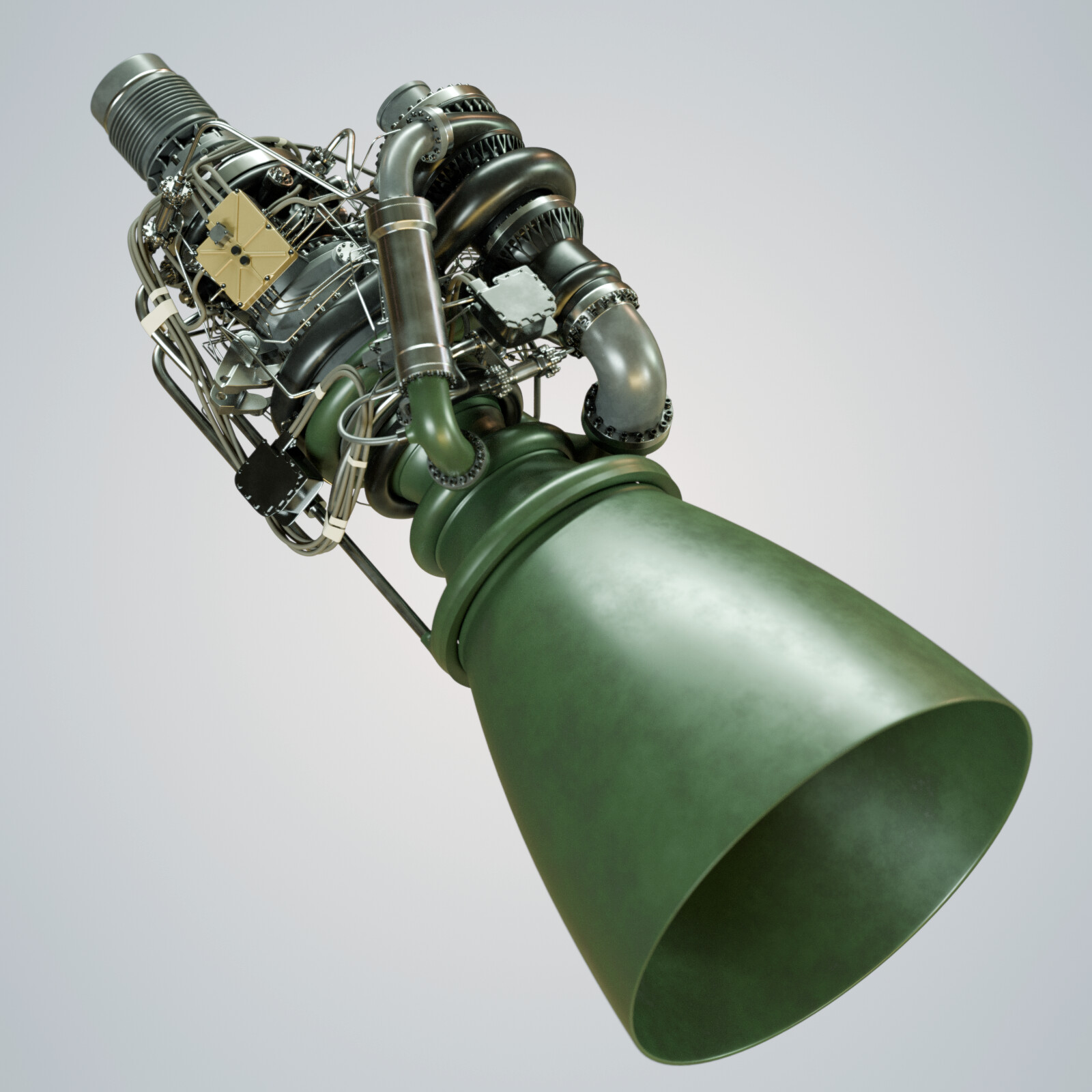 ArtStation - Raptor V2 (Starship's main rocket engine)