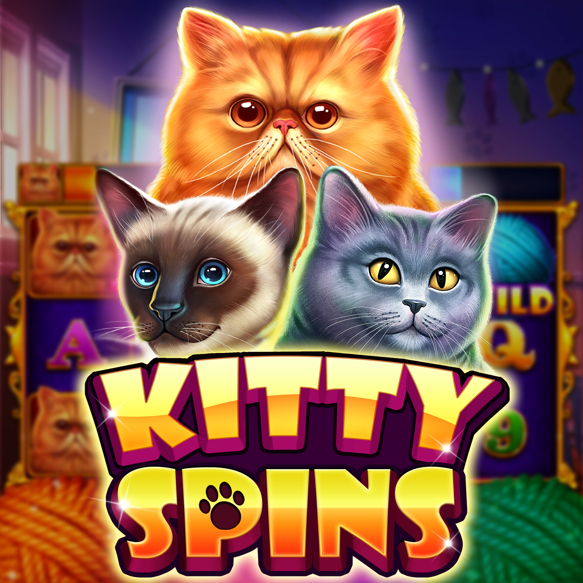 ArtStation - Kitty Spins - Slot game Animations created for GSN Games