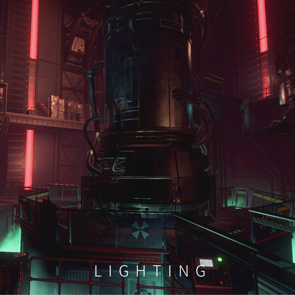 ArtStation - Resident Evil Resistance - Laboratory Level C Lighting