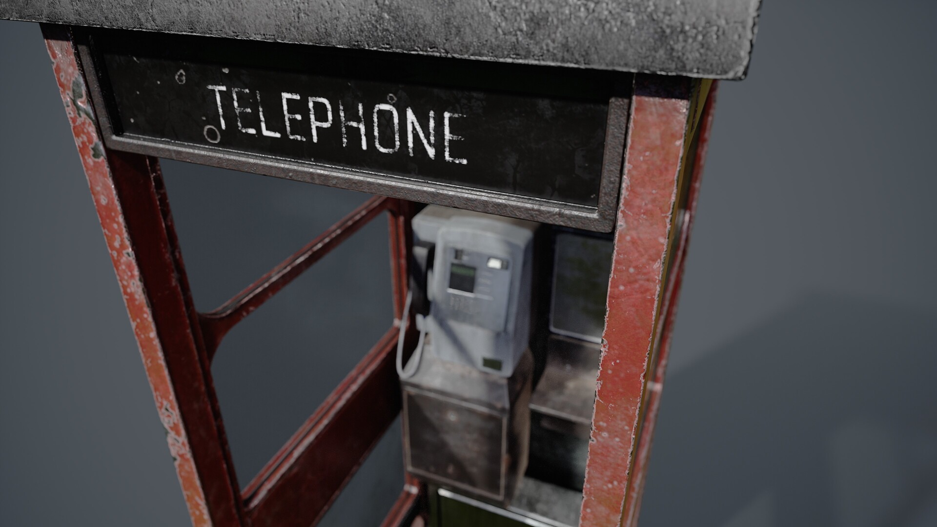 ArtStation - Damaged Phone Booth