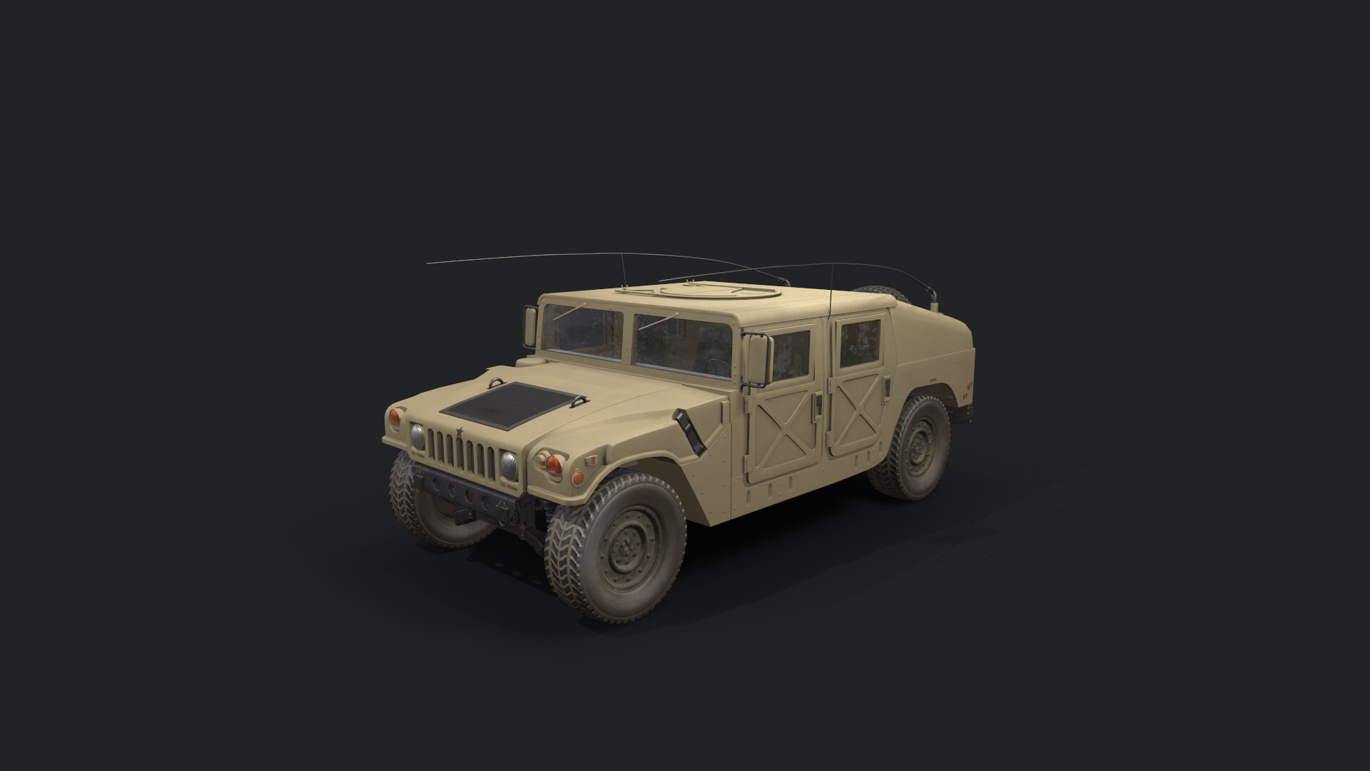 ArtStation - HMMWV; Humvee (High Mobility Multipurpose Wheeled Vehicle)