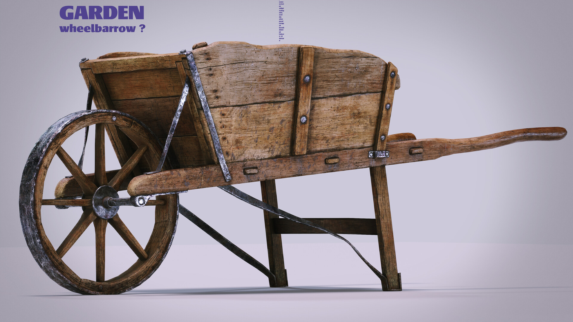 ArtStation - Garden wheelbarrow.