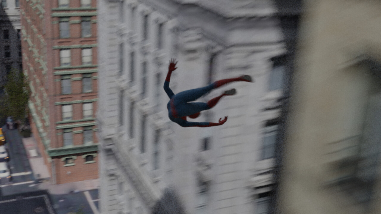 ArtStation - spider-man swinging