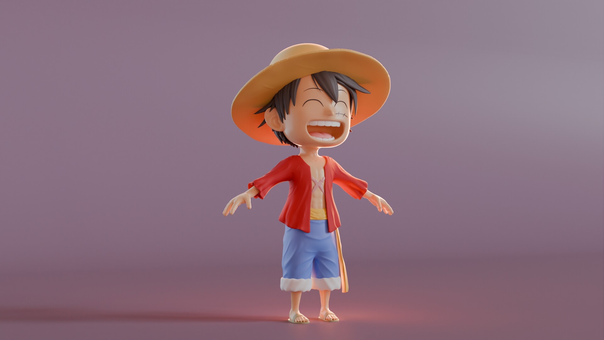 ArtStation - luffy character 3D
