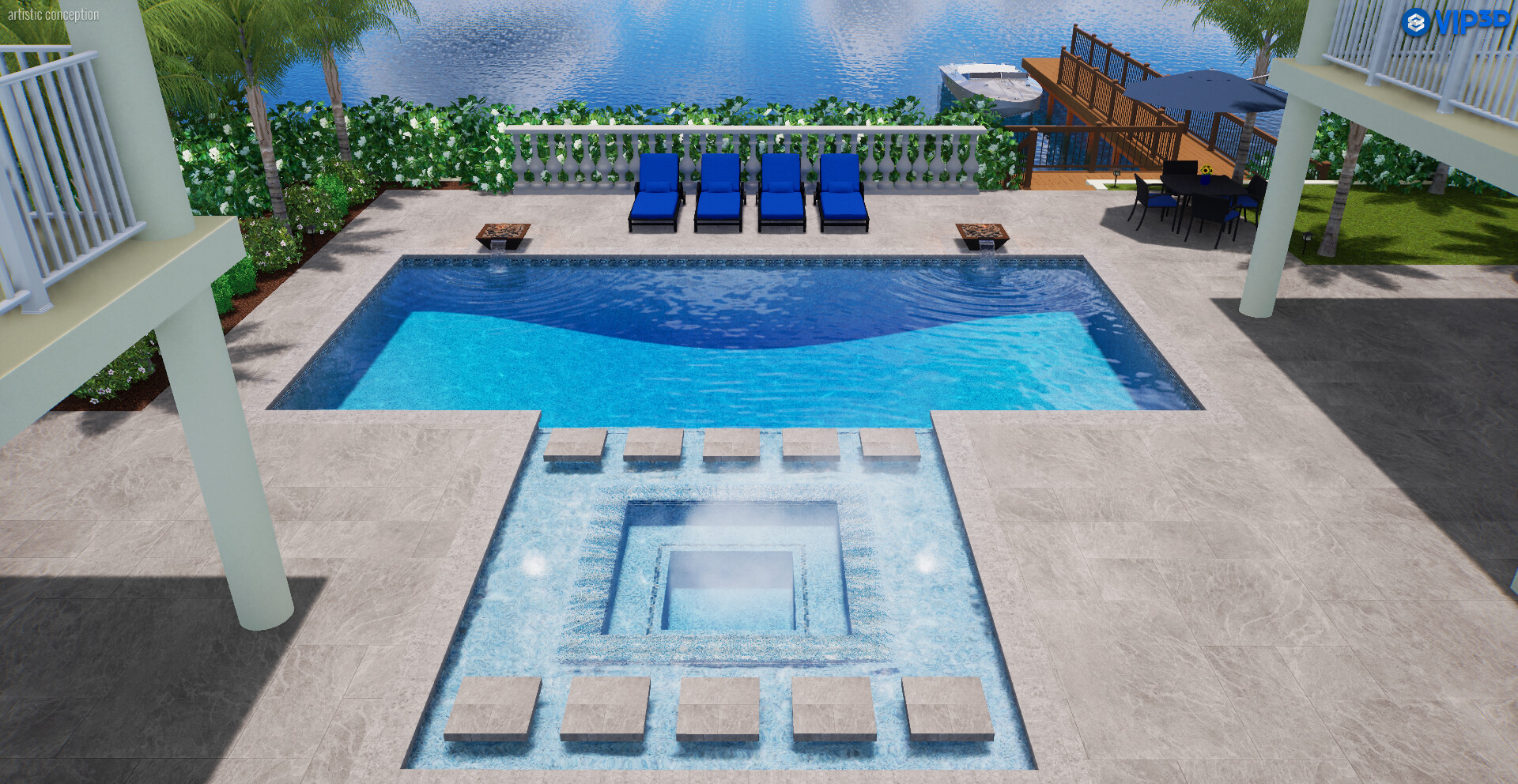 ArtStation - T-Formation Pool Design