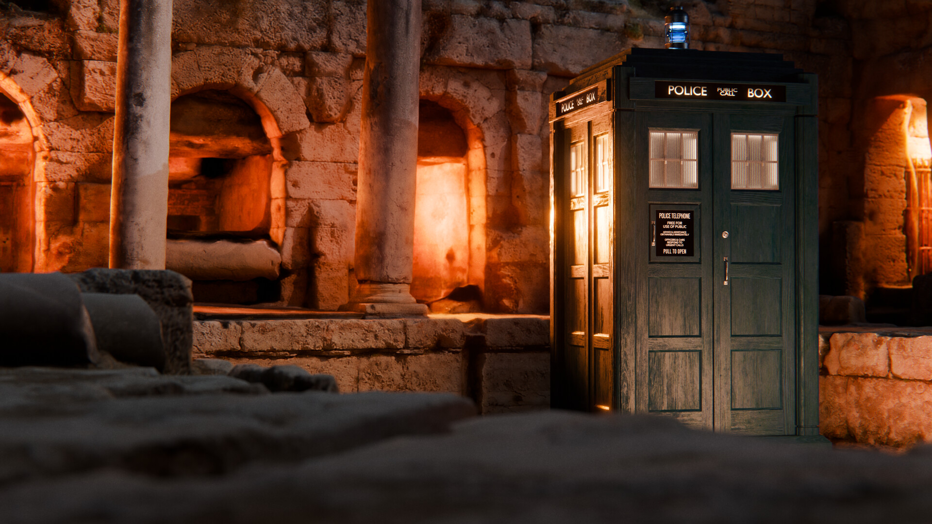 ArtStation - TARDIS in Greece