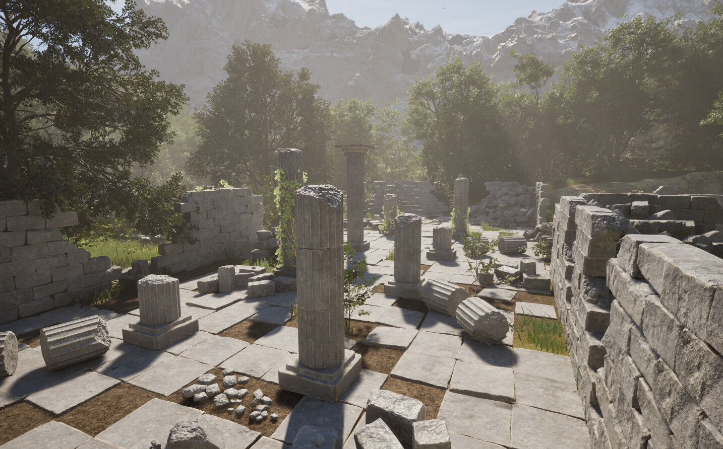 ArtStation - Forgotten Forest Ruins