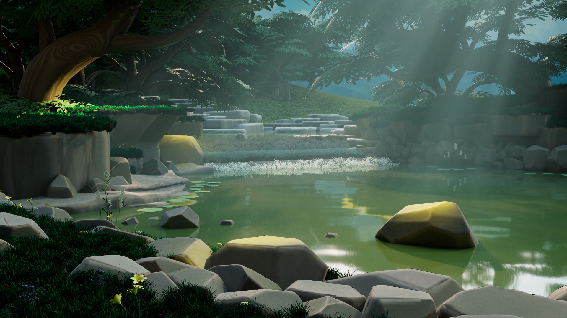 ArtStation - River Scene